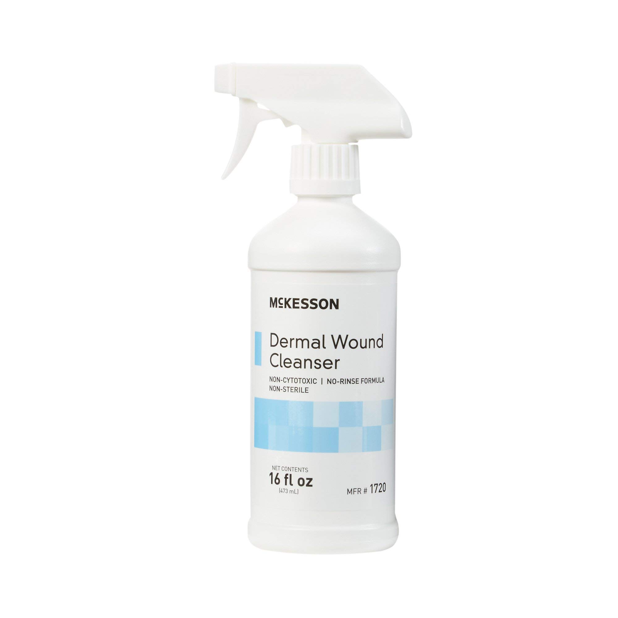 McKesson Dermal Wound Cleanser, Non-Cytotoxic, Rinse-Free, Non-Sterile,16 oz, 1 Count