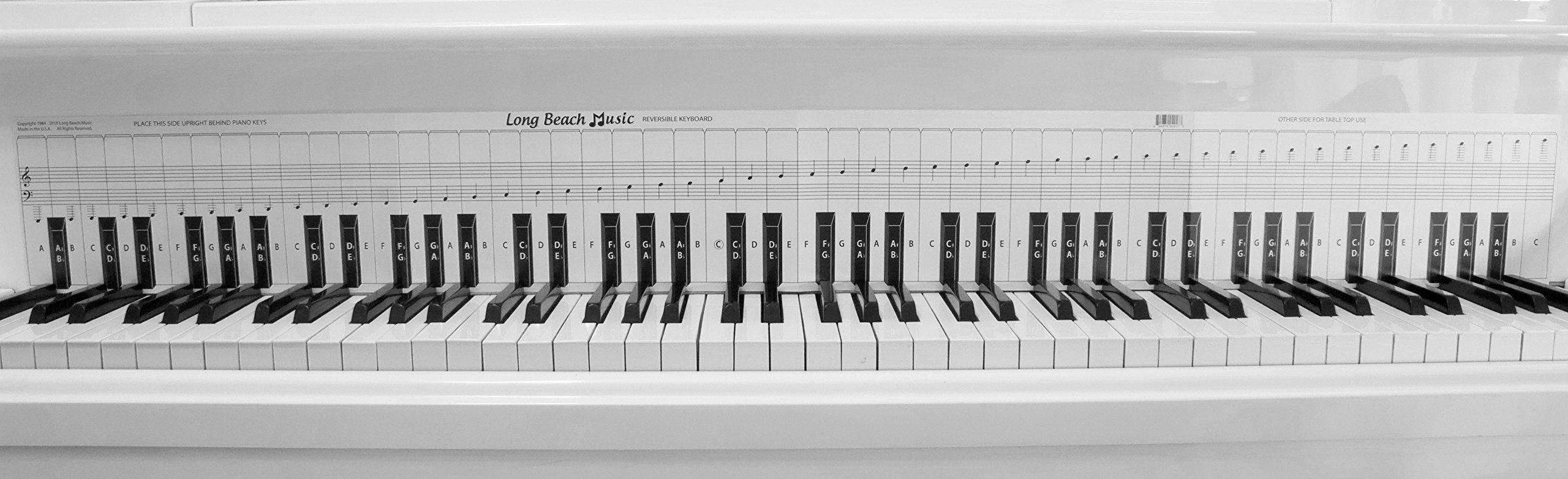 Practice Keyboard & Note Chart for Behind the Piano Keys