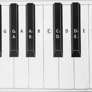 Practice Keyboard & Note Chart for Behind the Piano Keys