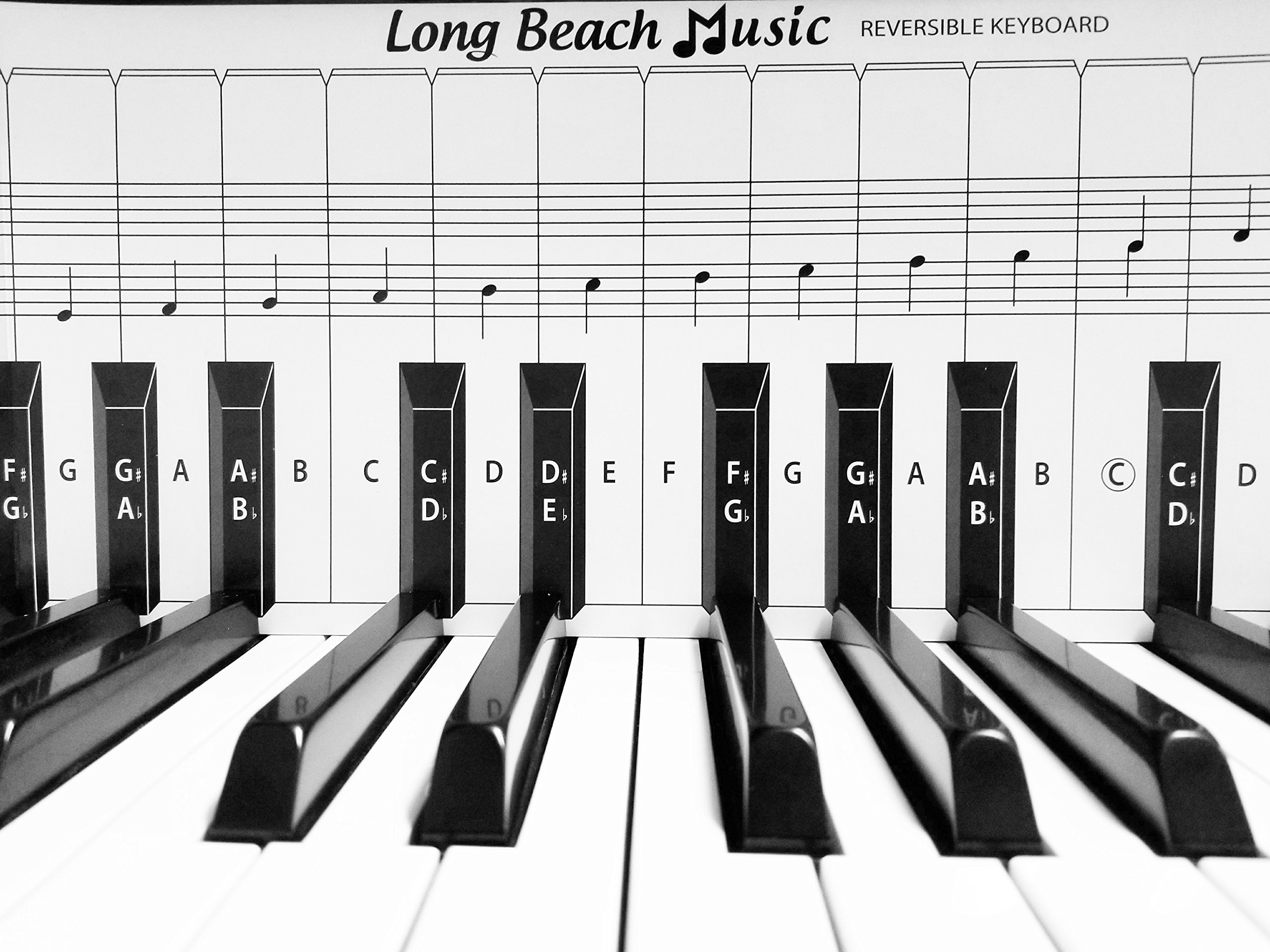 Practice Keyboard & Note Chart for Behind the Piano Keys