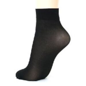 try on disposable socks peds footies disposable nylon slip on socks for guest womens mens black nude color set of 100 pair (black color)