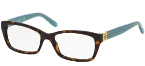 tory burch ty2049-1359 tortoise milky fountain w/demo lens eyeglass frame 53mm