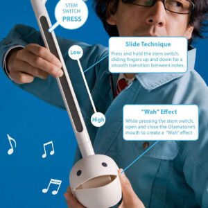 Otamatone Deluxe [English Manual] Electronic Musical Instrument Synthesizer from Japan by Cube/Maywa Denki, White