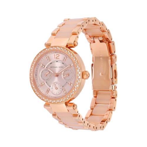 Michael Kors Parker Multifunction Rose Gold-Tone Stainless Steel Women's Watch (Model: MK6110)