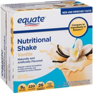 equate vanilla nutritional shake, 8 fl oz, 16 count