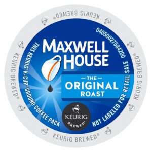 maxwell house original keurig k cup coffee pods (18 count)