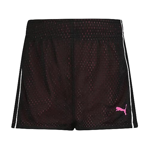 PUMA Girls' Big Active Short, Black, Medium