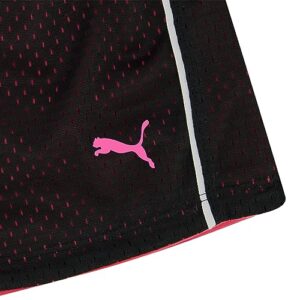 PUMA Girls' Big Active Short, Black, Medium