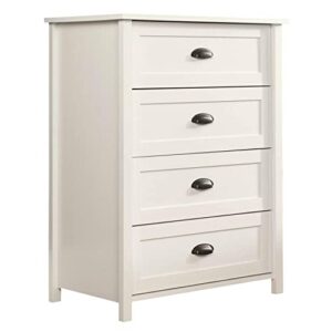 sauder county line 4-drawer chest (soft white finish)