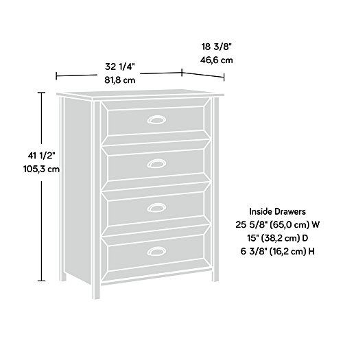 Sauder County Line 4-Drawer Chest (Soft White finish)