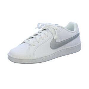 nike womens court royale leather low top lace up fashion white size 8.5