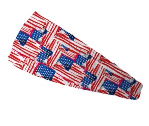 bondi band old glory moisture wicking 4" headband