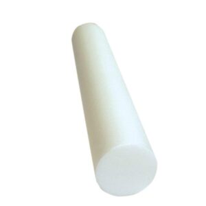 cando foam roller - white pe foam - 6" x 36" - round - case of 12