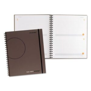 at-a-glance. two-days-per-page planning notebook, gray, 8 1/2" x 11" (80620430)