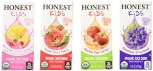 honest kids organic fruit juice drink boxes, assorted flavors, 329.34 oz