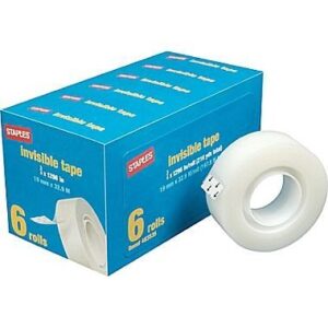 staples invisible tape 6 pack