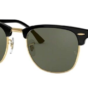 Ray Ban RB3016 901/58 Clubmaster Black / Crystal Green Polarized Lens 49mm