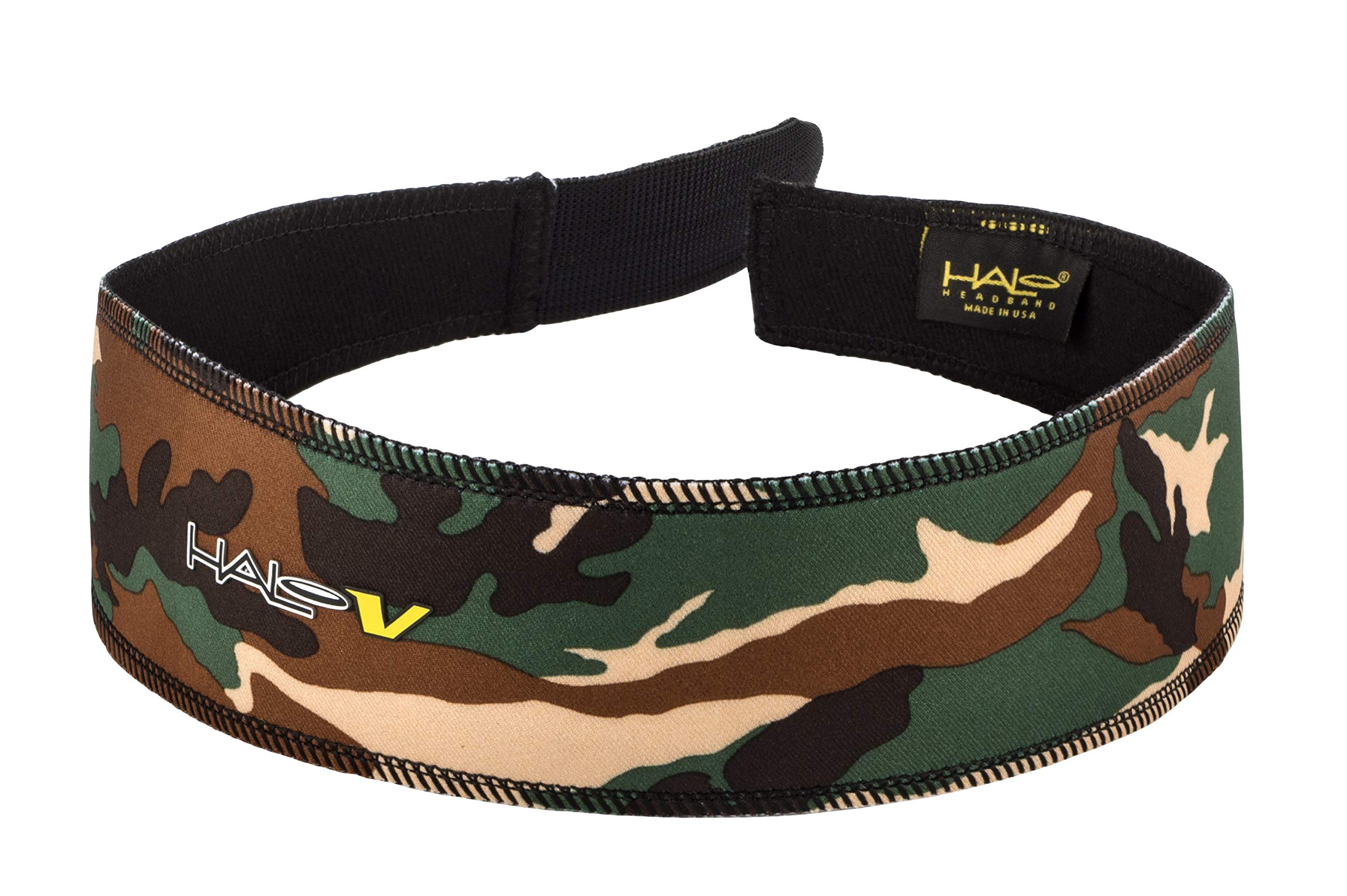 Halo Headband mens Halo Headband velcro, Camo Green, 1 SIZE US