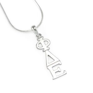 The Collegiate Standard Phi Delta Epsilon Sterling Silver Lavaliere Pendant