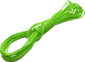 ultra light - 2mm dyneema tent guy guide reflective green rope - 200kg breaking strain - lengths in meters - suitable for sailing, dinghy, yachting, cruising, racing, kite surfing - 25 meter