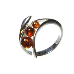 holidaygiftshops sterling silver and baltic amber adjustable ring gabriela