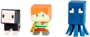 mattel minecraft collectible figures set j (3-pack), series 3