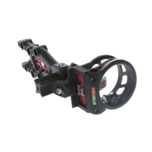 TRUGLO Carbon Hybrid 5-Pin Durable Ultra-Lightweight Carbon / Aluminum Archery Bow Sight with Large Circular Field of View - for Right & Left-Handed Shooters - Standard Adjustment