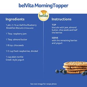 belVita Blueberry Breakfast Biscuits, 30 Total Packs, 5 Count(Pack of 6)