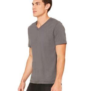 Bella + Canvas Unisex Jersey Short-Sleeve V-Neck T-Shirt 3XL ASPHALT