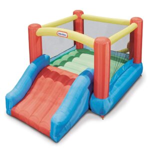 little tikes jr. jump 'n slide bouncer, multicolor