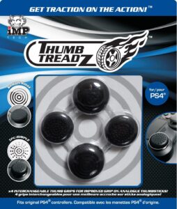 snakebyte trigger treadz - thumb treadz for ps4-4 pack thumb grips - analog caps for playstation 4 - playstation 4