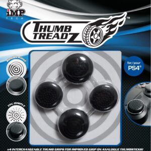 Snakebyte Trigger Treadz - Thumb Treadz for PS4-4 Pack Thumb Grips - Analog Caps for PlayStation 4 - PlayStation 4