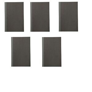 muji notebook b5 5㎜ 30sheets - pack of 5books dark gray