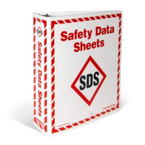 incom manufacturing hazcom 2012 safety data sheets (sds) storage binders, a - z dividers, red and white, medium, 1.5 inch wide, ghs1008