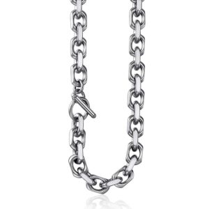 trendsmax mens womens stainless steel necklace cable rolo link chain 18 inch