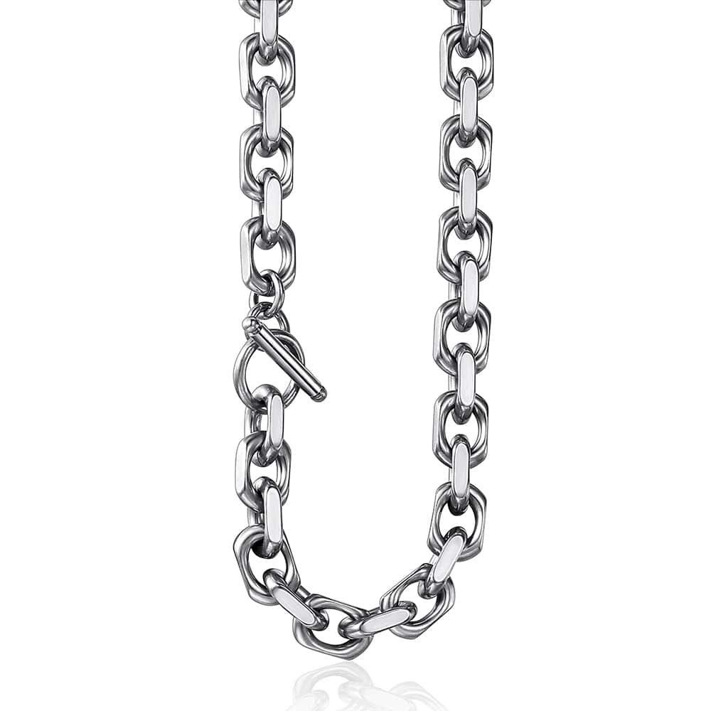 Trendsmax Mens Womens Stainless Steel Necklace Cable Rolo Link Chain 18 inch