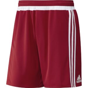 adidas mens mls15 match short red/white s