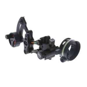 TRUGLO RANGE-ROVER Series Single-Pin Moving Bow Sight, Black, Left-Handed, .019" Pin, Toolless Micro-Adjustable Windage