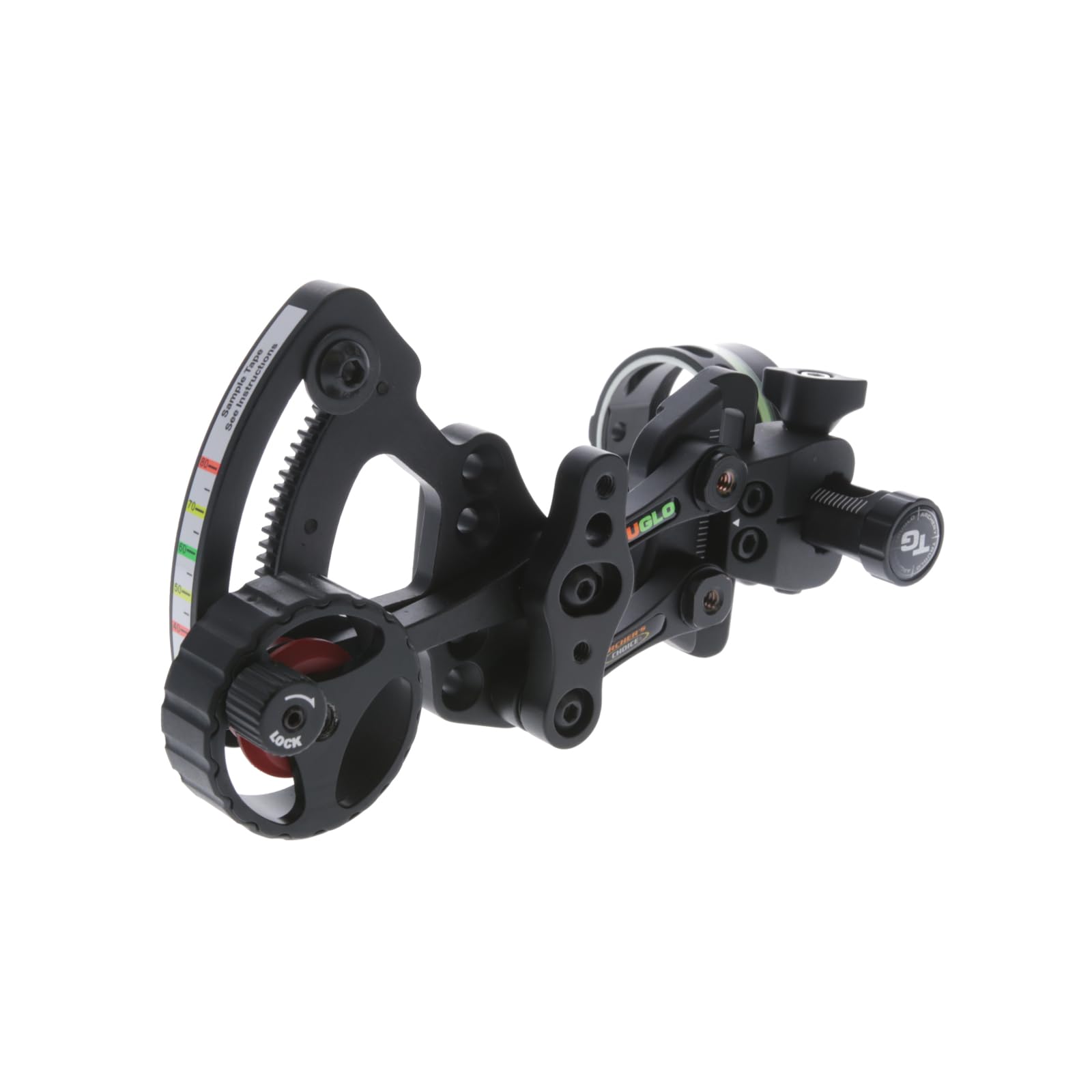 TRUGLO RANGE-ROVER Series Single-Pin Moving Bow Sight, Black, Left-Handed, .019" Pin, Toolless Micro-Adjustable Windage