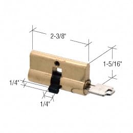 Screen and Storm Door Double Key Cylinder with Kwikset-Weiser Keyway