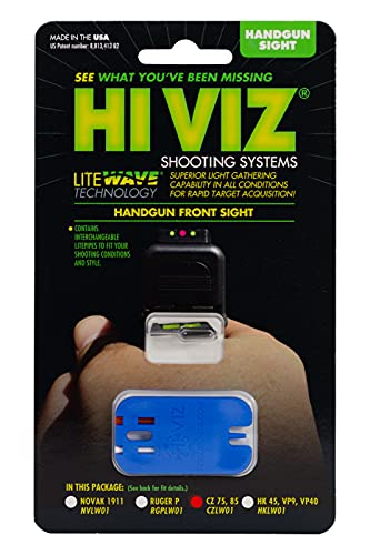 HIVIZ CZLW01 CZ Front Interchangeable LITEWAVE Handgun Sight