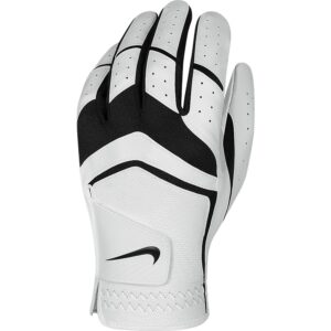 Nike GG0478 101 Dura Feel Jr Golf Gloves, Large, Black/Met Silver/Cool Grey