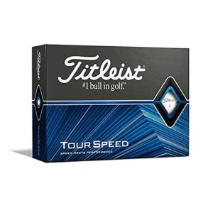 titleist tour speed golf balls, white, (one dozen)