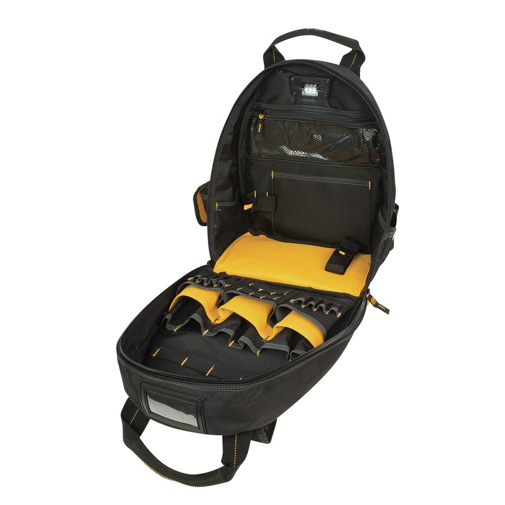 Dewalt DGL523 57-Pocket LED Lighted Tool Backpack