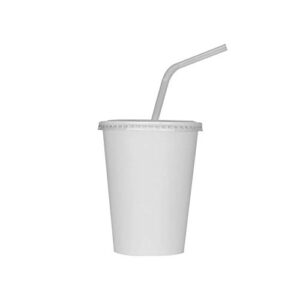 Karat C-KCP12W 12 oz Paper Cold Cup (90mm Diameter), White (Pack of 1000)