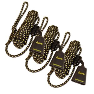 hunter safety system lifeline for tree-stand hunting safety harness, reflective, 3-pack