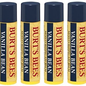 Burts Lip Balm Vanilla Be Size .15z Burts Lip Balm Vanilla Bean .15z, Pack of 4