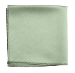 tuxgear mens pocket square hanky solid colors for boys and men, sage green (sage green)