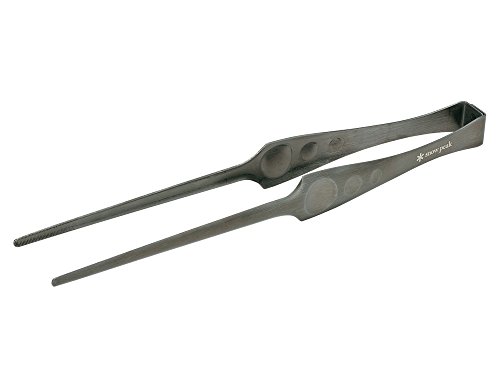 Snow Peak Pitts CS-370 Stainless Steel Tongs, For BBQs, Tapered Design, Corrosion Resistant, Outdoor Camping