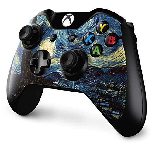 Skinit Decal Gaming Skin compatible with Xbox One Controller - Officially Licensed Bridgeman Art van Gogh - The Starry Night Design